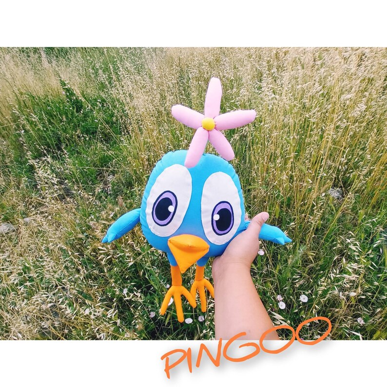 Pingoo Pingoo bird Pingo bird Pingoo cartoon blue bird | Etsy