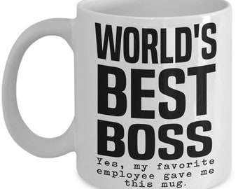 Best Boss Ever Coffee Mug Woman Cool Gift for Boss Lady Best Boss Mug ...