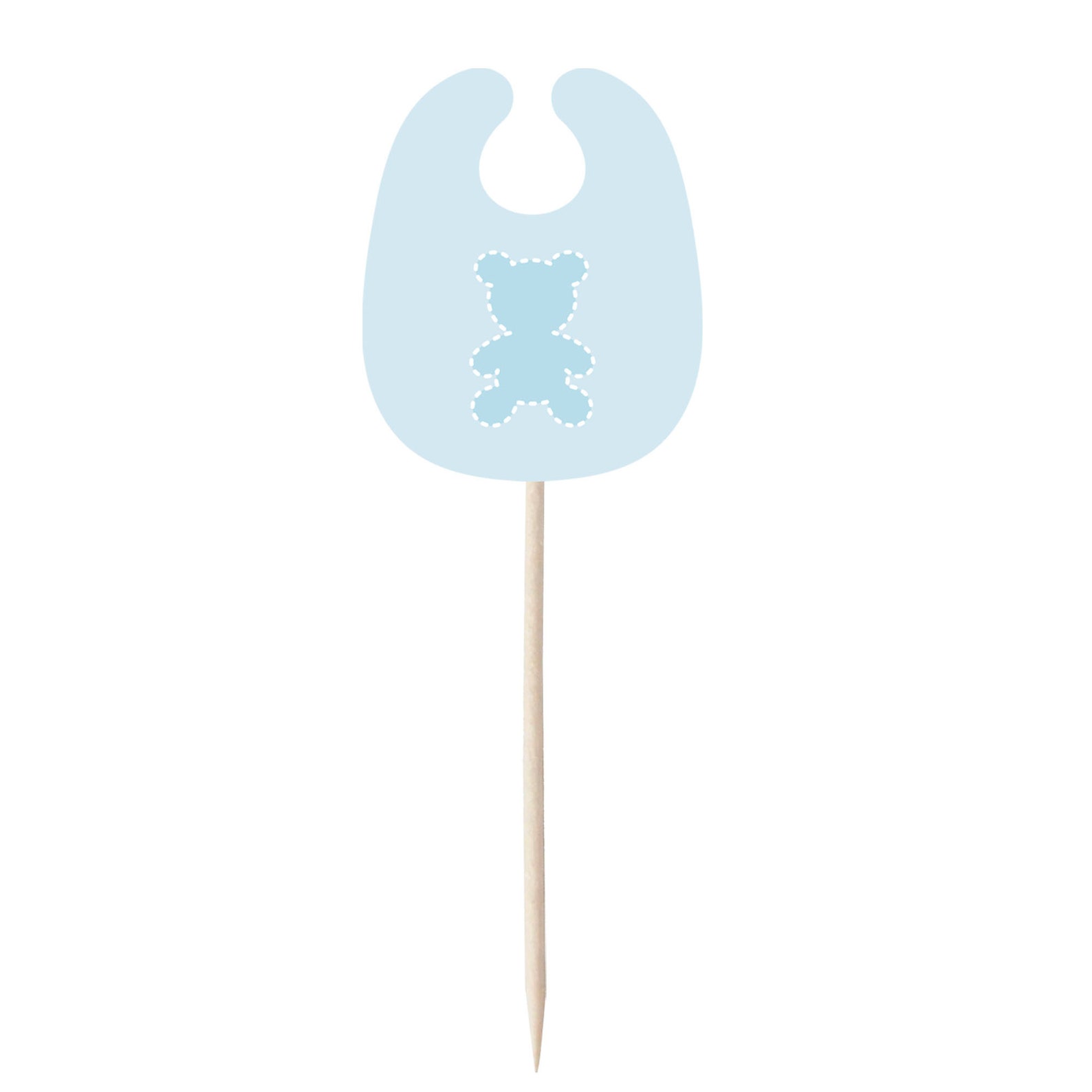 Baby Blue Shower Set Cupcake Toppers Tops Picks Pics 12pk - Etsy UK