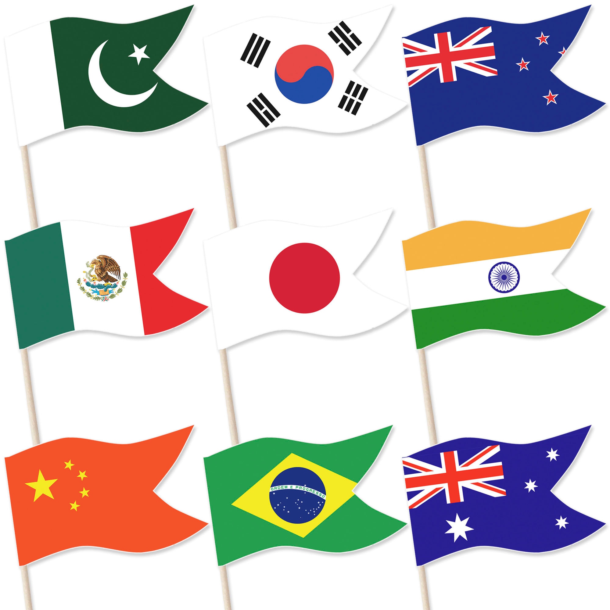 Country Flag Cupcake Toppers Tops Picks Pics 12/pk - Etsy