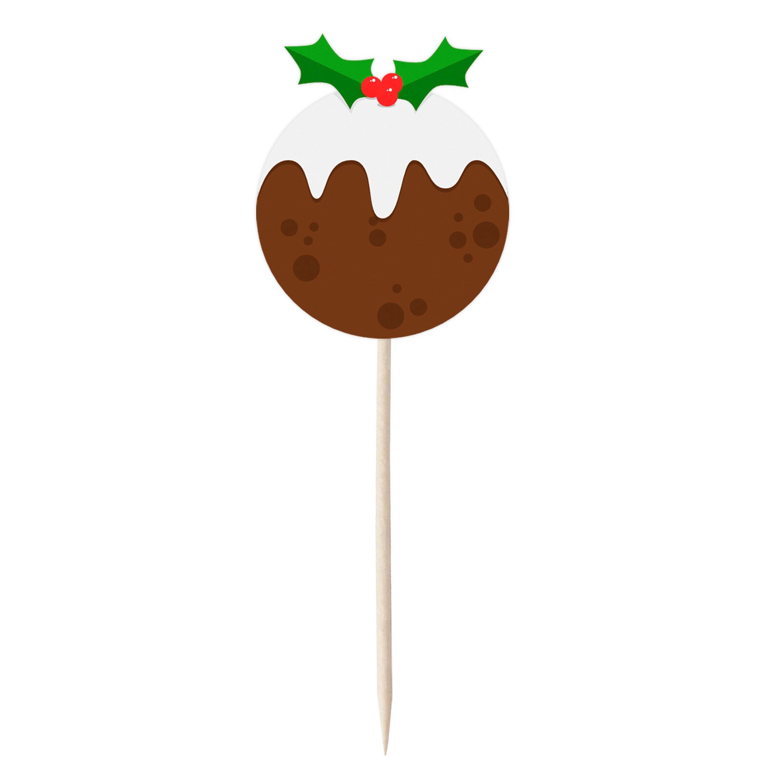 Christmas Pudding Cupcake Toppers Tops Picks Pics 12pk - Etsy