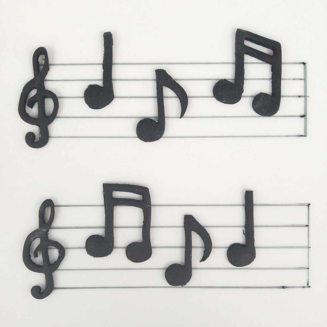 Music Notes Craft/icing Cutter Set 4pc | Etsy