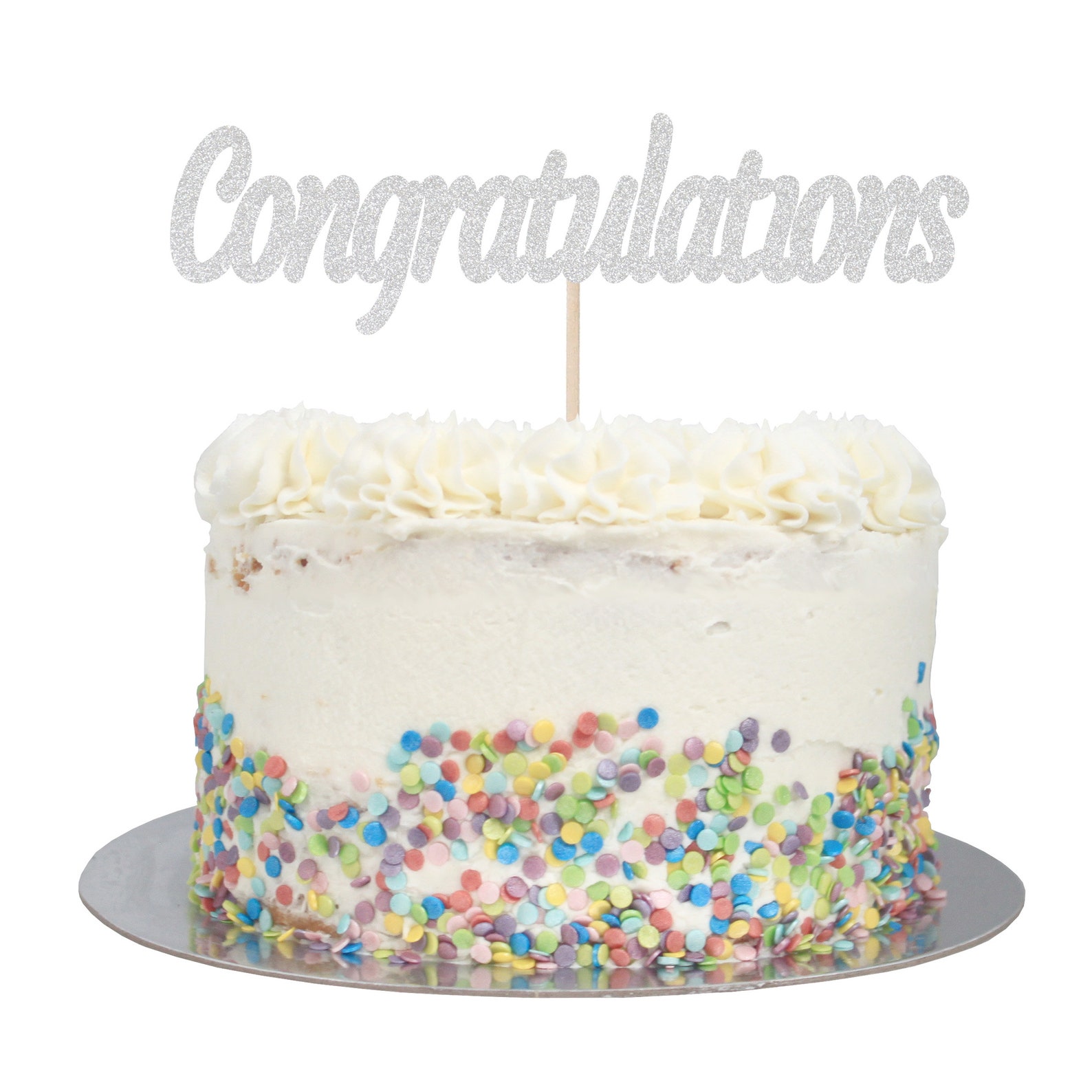 Large Congratulations Cake Topper - Etsy