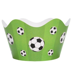 Football Soccer Cupcake Wrappers Wraps Collars 12/pk - Etsy
