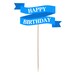Happy Birthday Banner Cupcake Toppers Picks Pics 12pk - Etsy