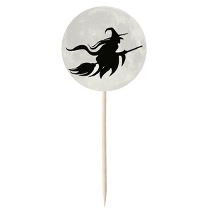 Witch Halloween Cupcake Toppers Tops Picks Pics 12pk - Etsy