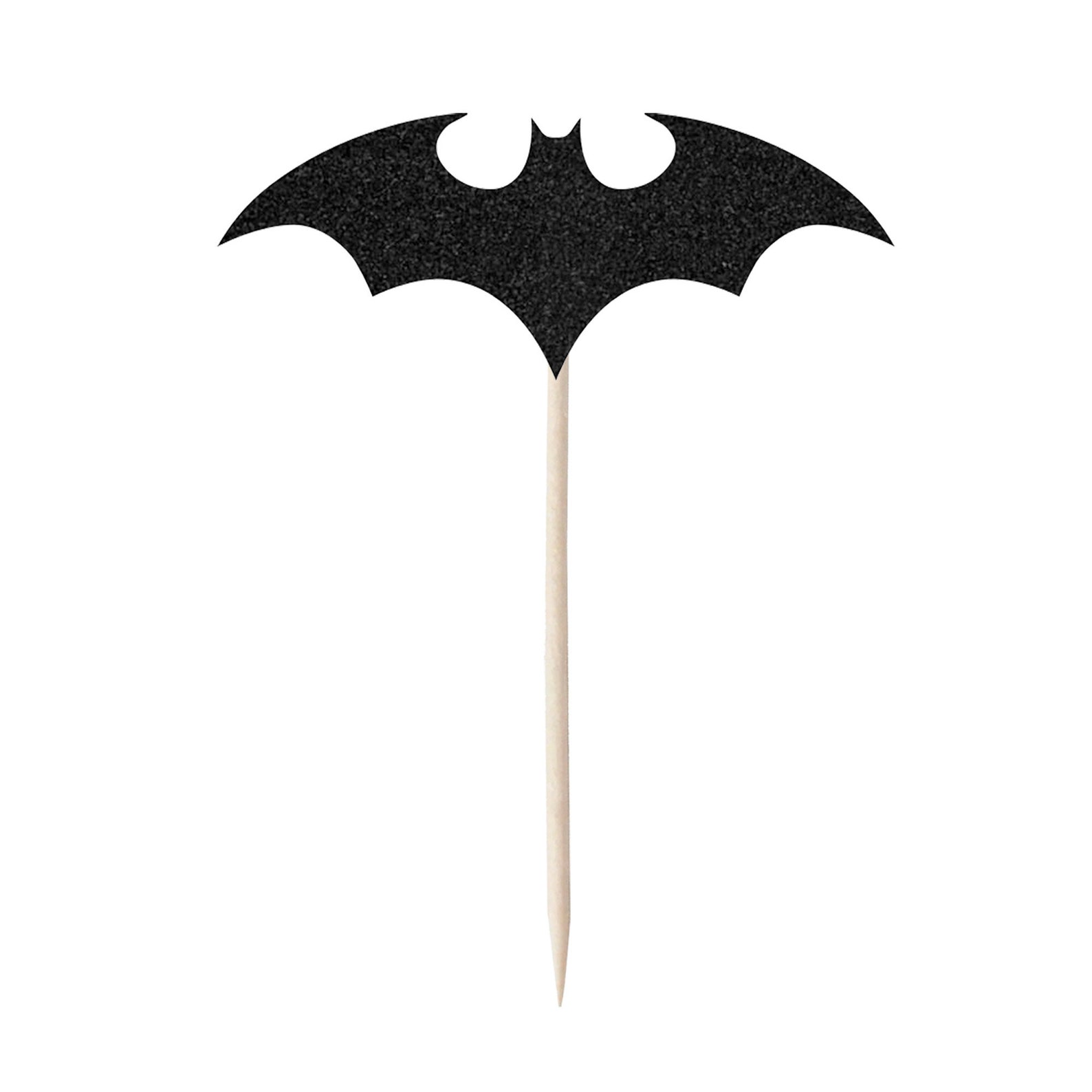 Black Bat Halloween Cupcake Toppers Tops Picks Pics 12pk - Etsy