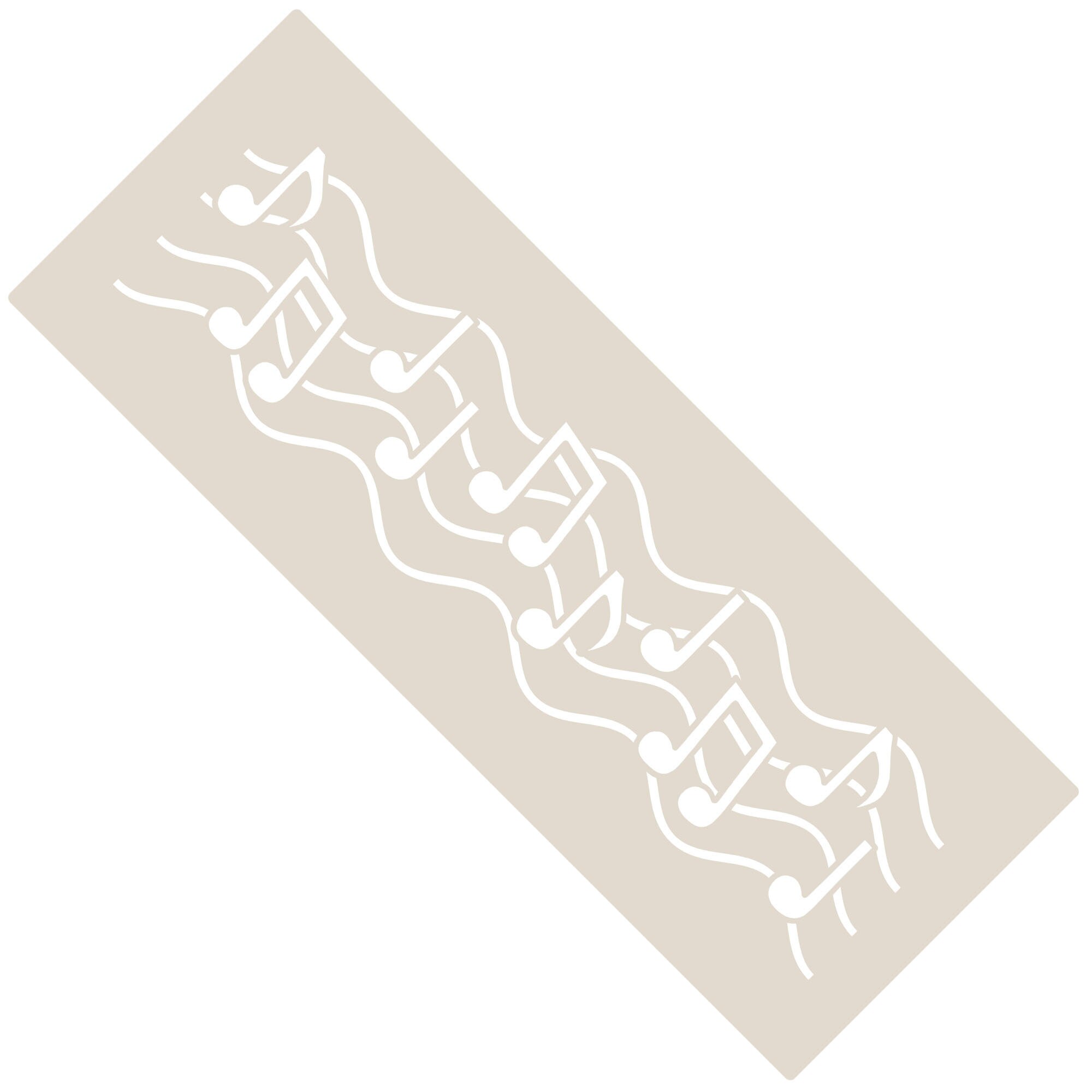 Music Notes Border Cake Craft Stencil - Etsy UK