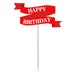 Happy Birthday Banner Cupcake Toppers Picks Pics 12pk - Etsy