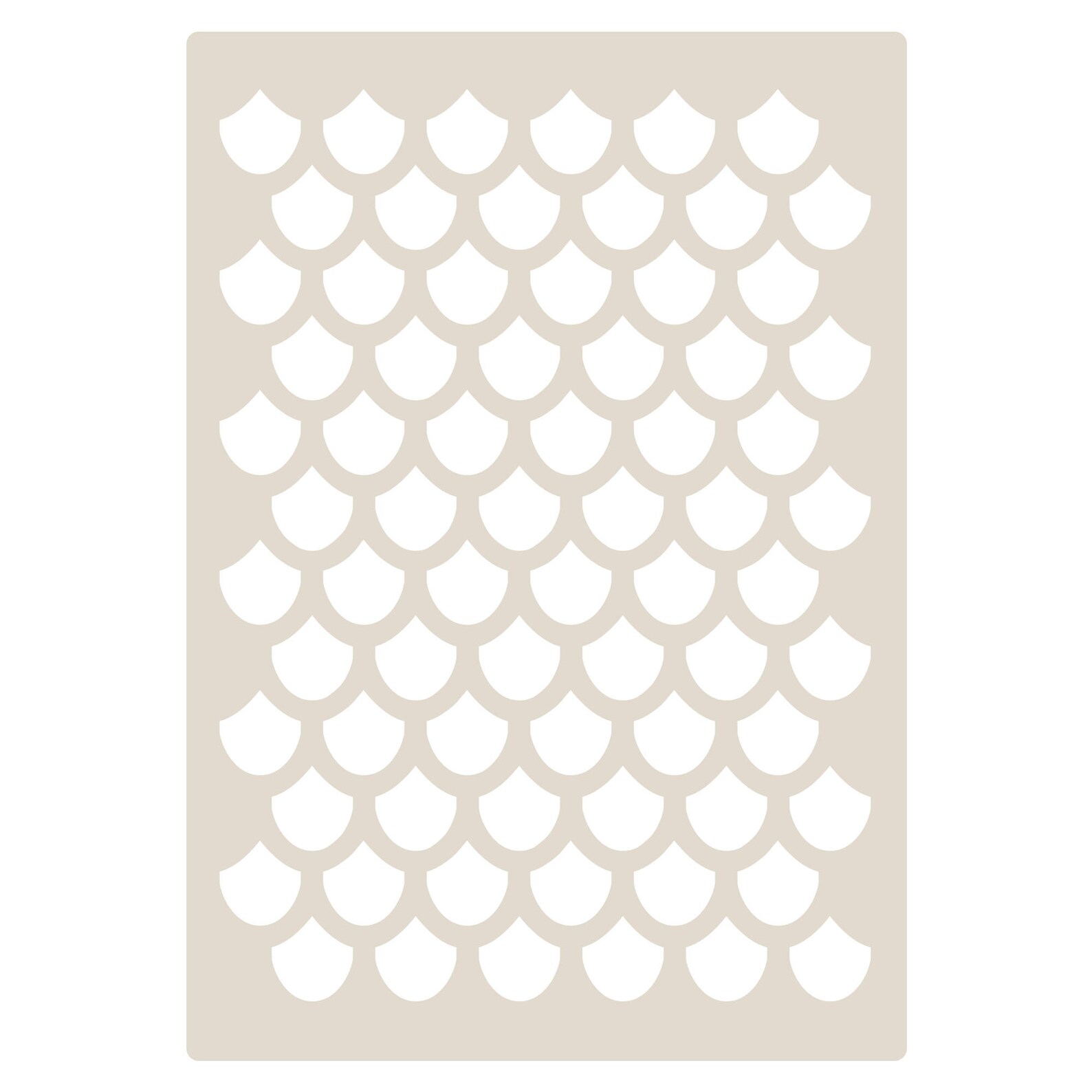 Large Fish Scale Cake Craft Stencil - Etsy