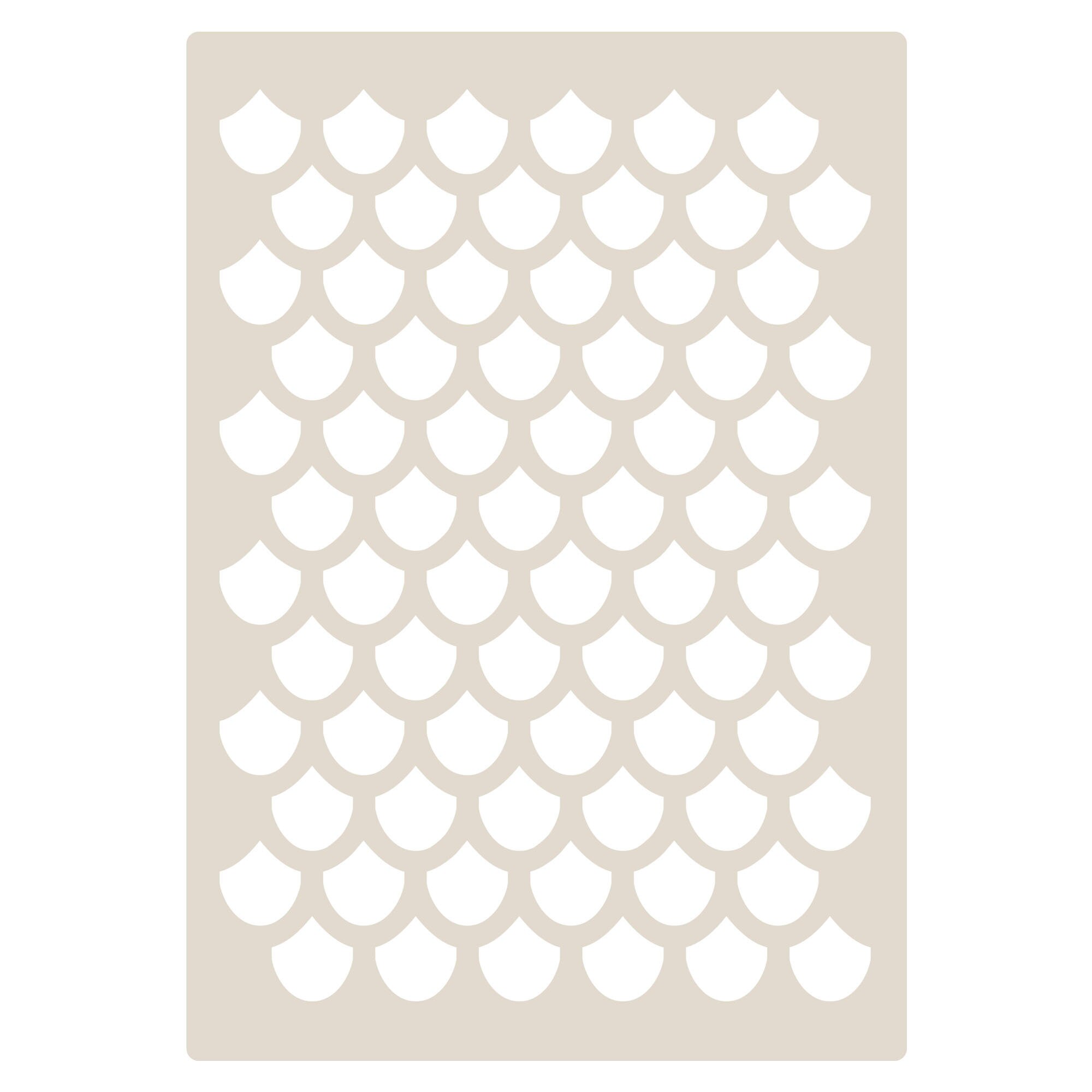 Large Fish Scale Cake Craft Stencil - Etsy