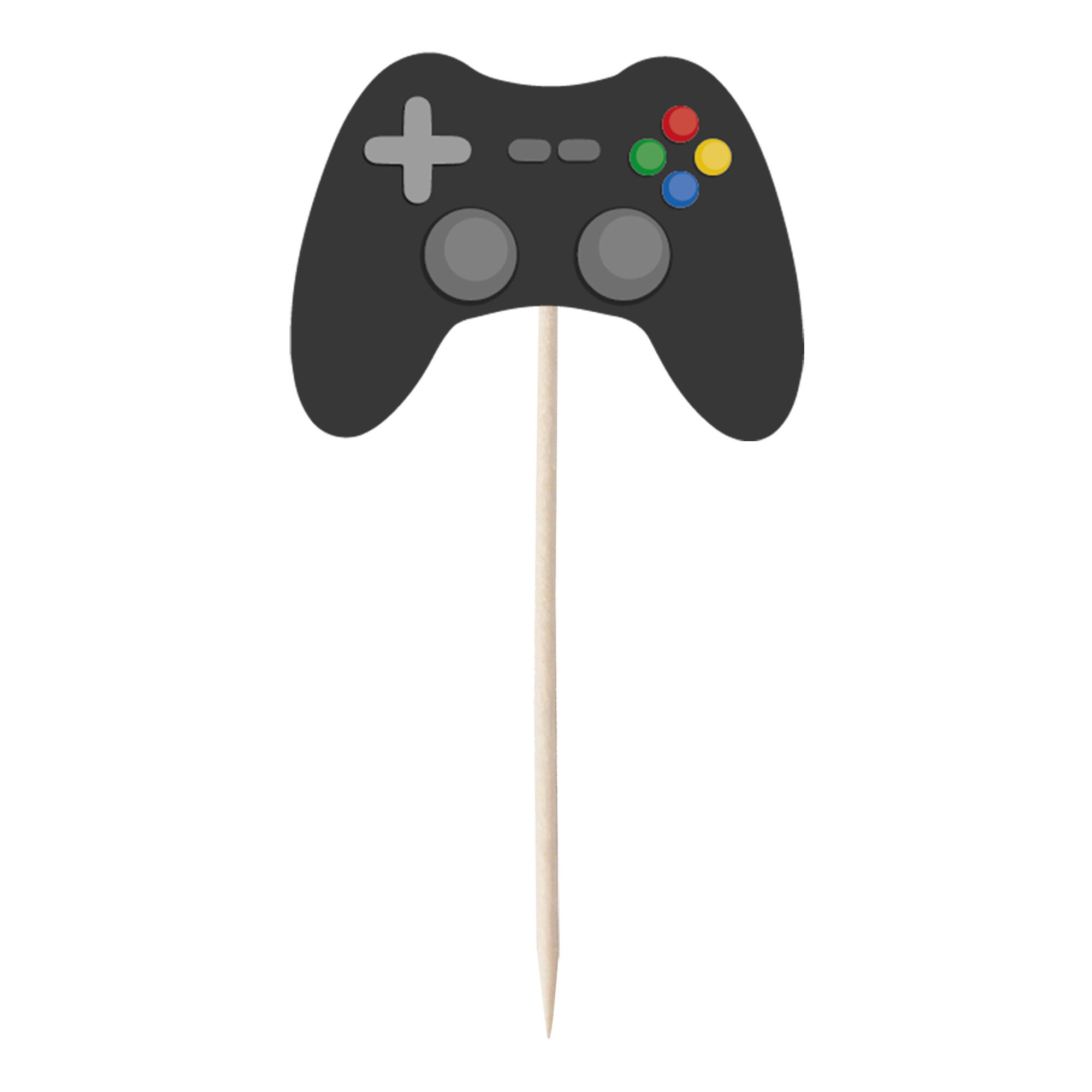 Console Gaming Cupcake Toppers Tops Picks Pics 12pk - Etsy