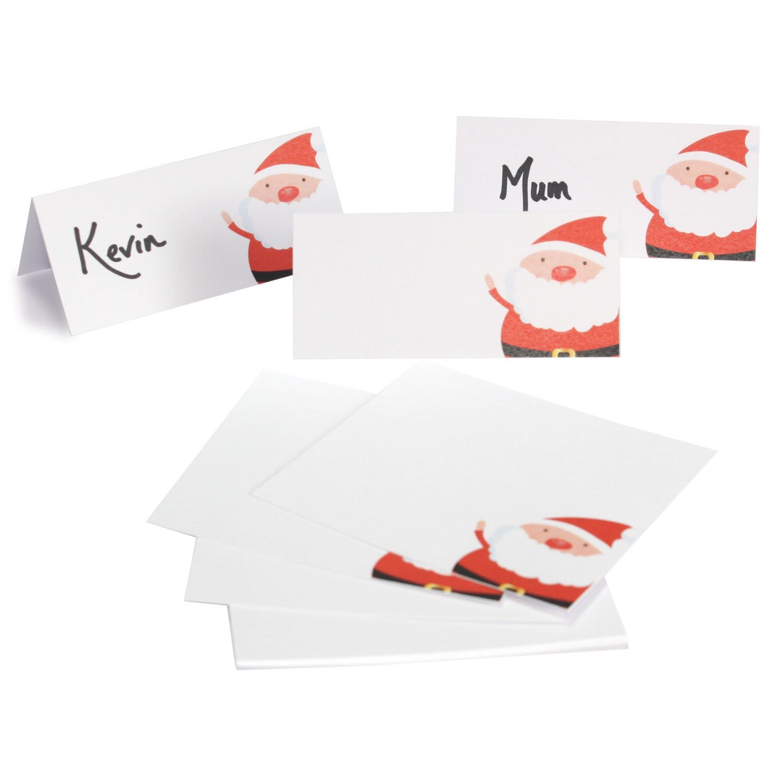 Father Christmas, Santa Place Name Cards 12pk - Etsy