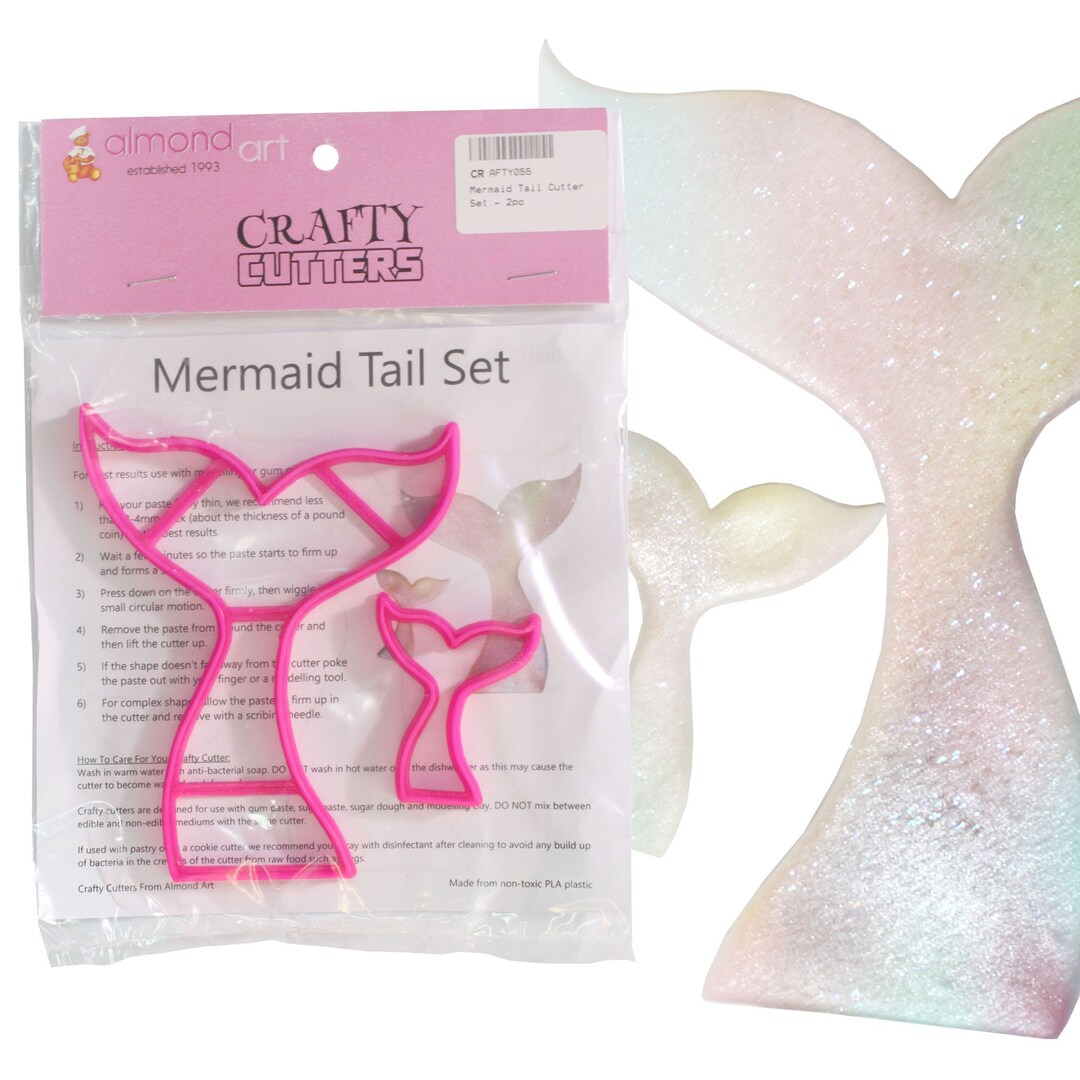 Mermaid Tail Cutter Set 2pc, Mermaid Cakes, Mermaid Party, Cake ...