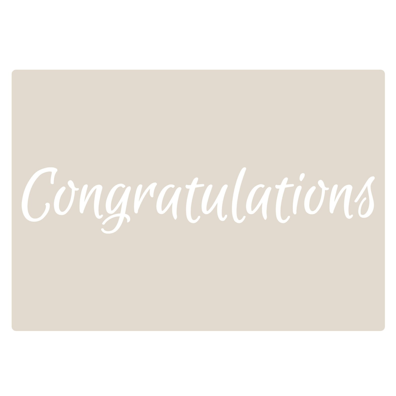 Congratulations Cake Stencil | Etsy