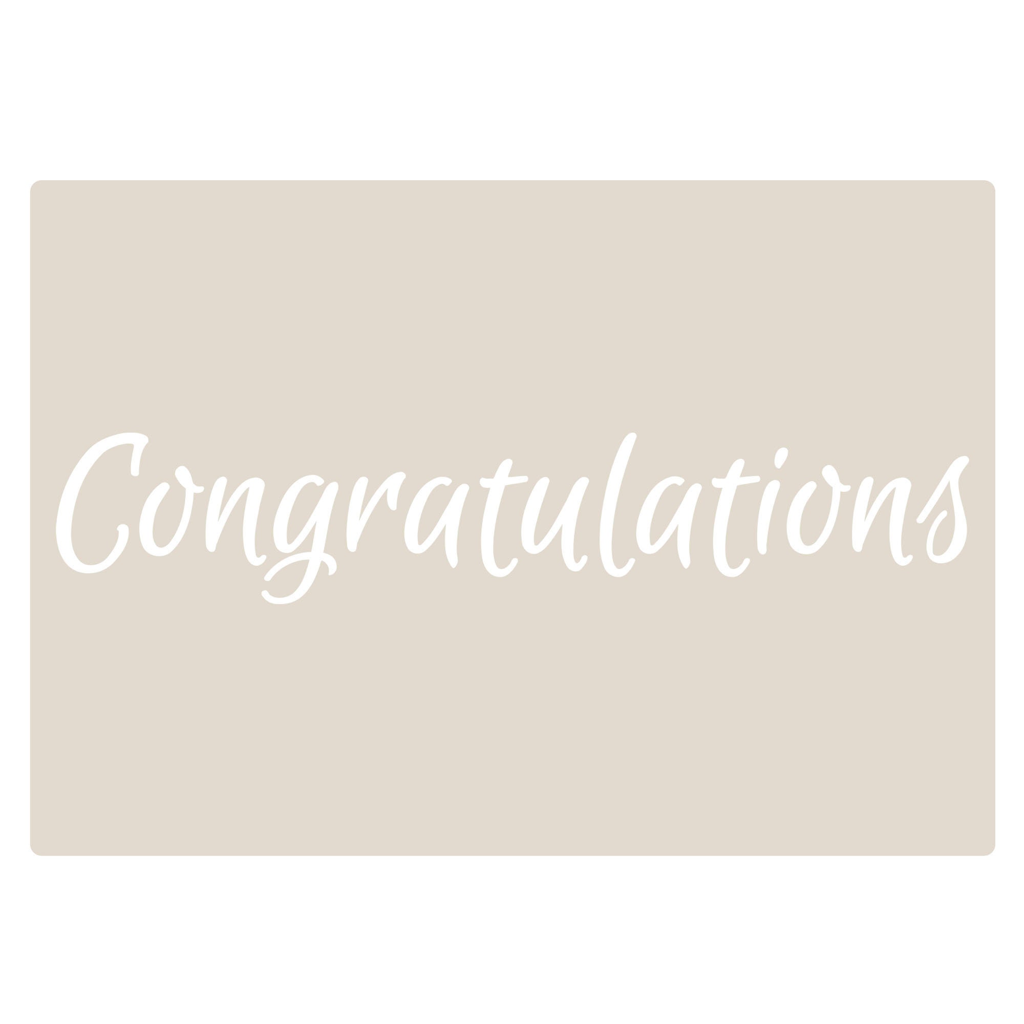 Congratulations Cake Stencil | Etsy