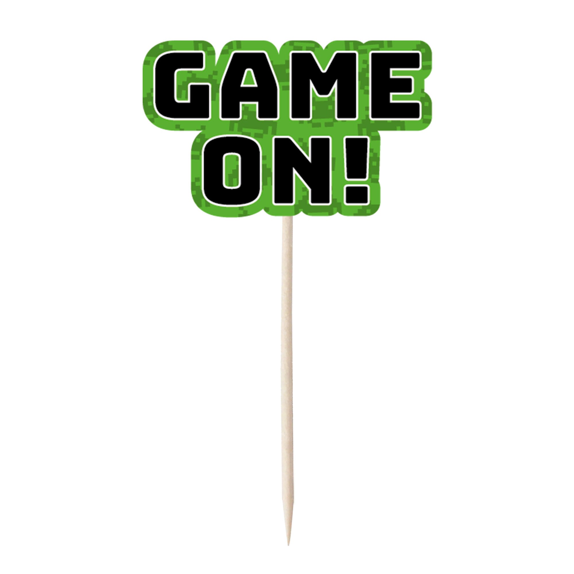 Console Gaming Cupcake Toppers Tops Picks Pics 12pk - Etsy