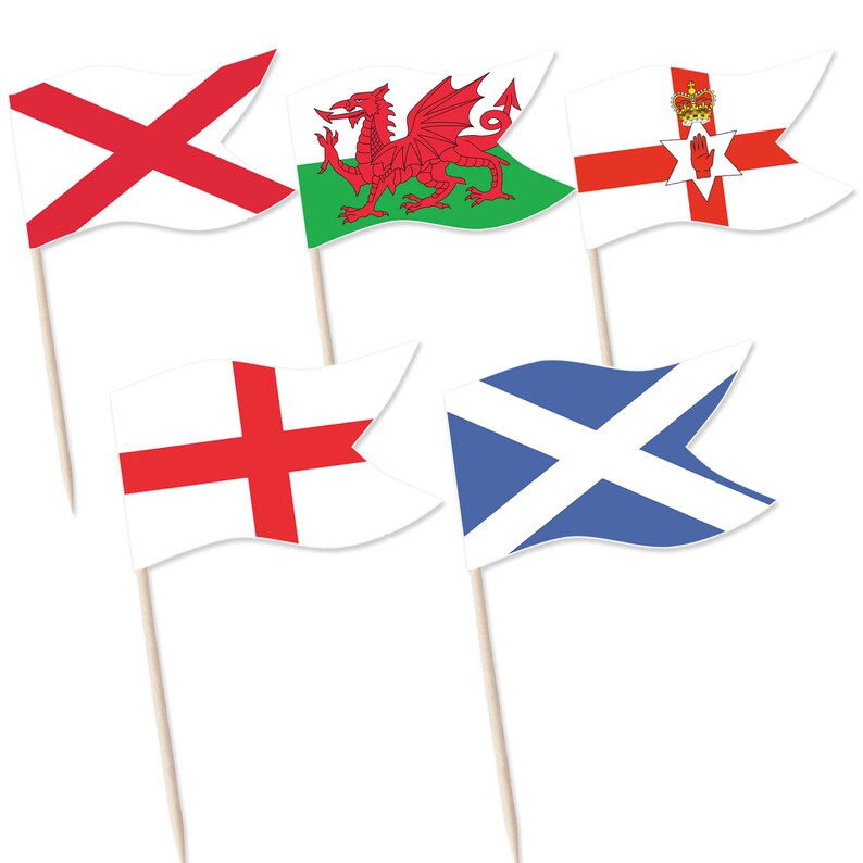 Country Flag Cupcake Toppers Tops Picks Pics 12/pk - Etsy UK
