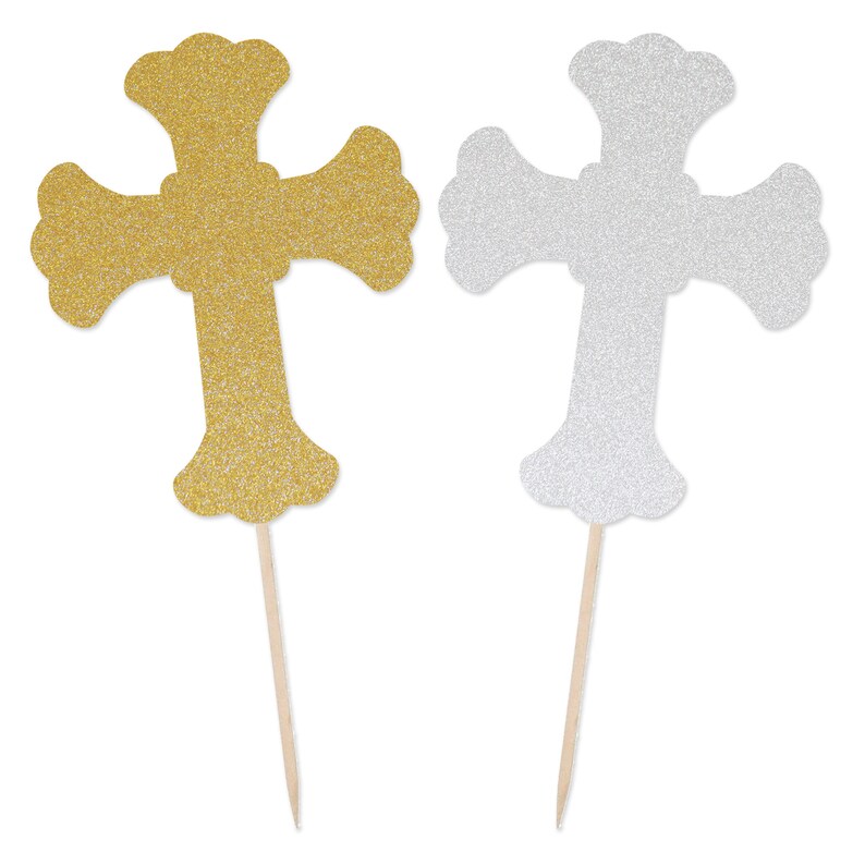 Large Ornate Cross Cake Topper - Etsy