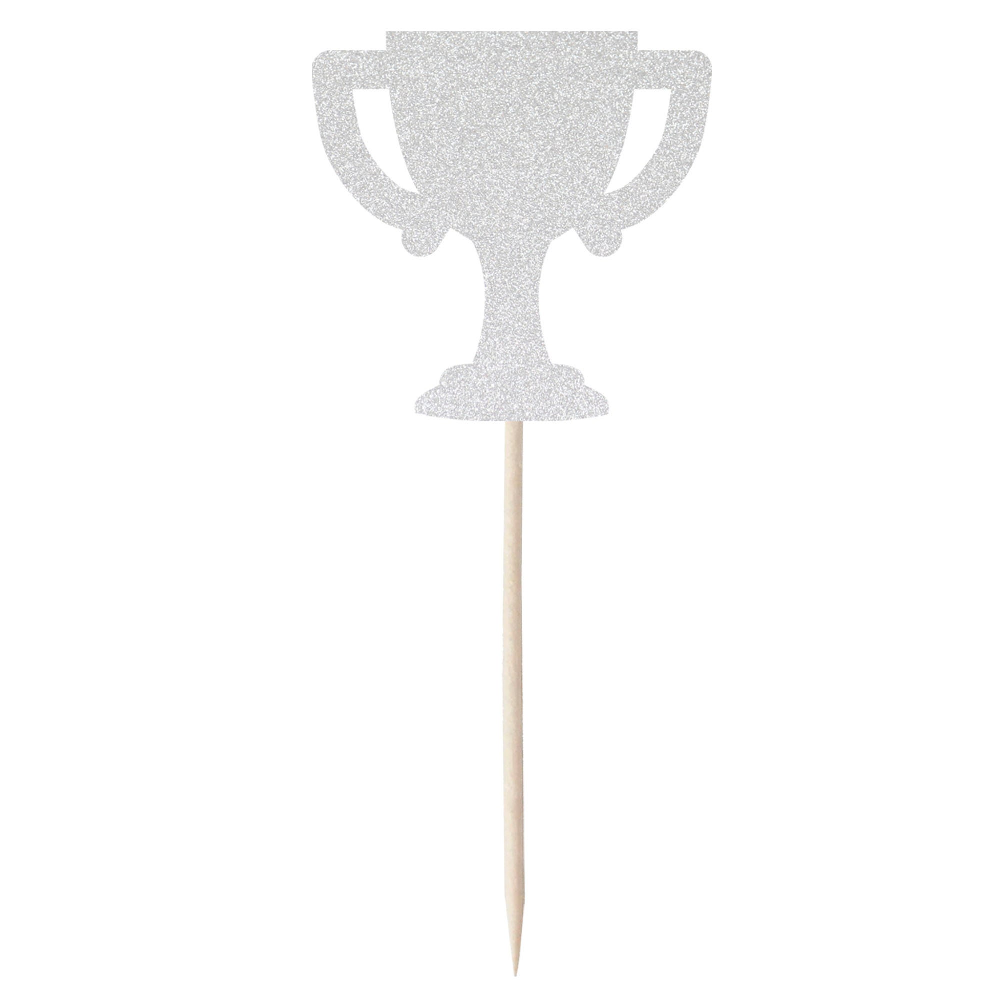 Glitter Trophy Cupcake Topper Tops Picks Pics 12/pk - Etsy UK