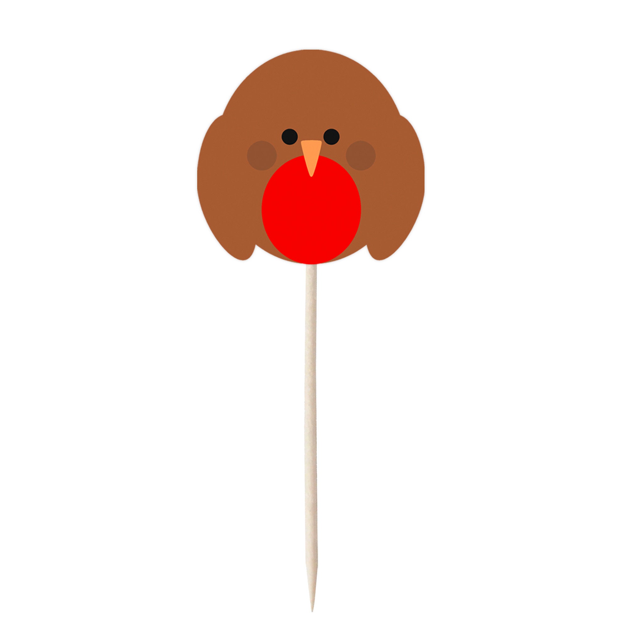 Robin Cupcake Toppers Tops Picks Pics 12pk - Etsy