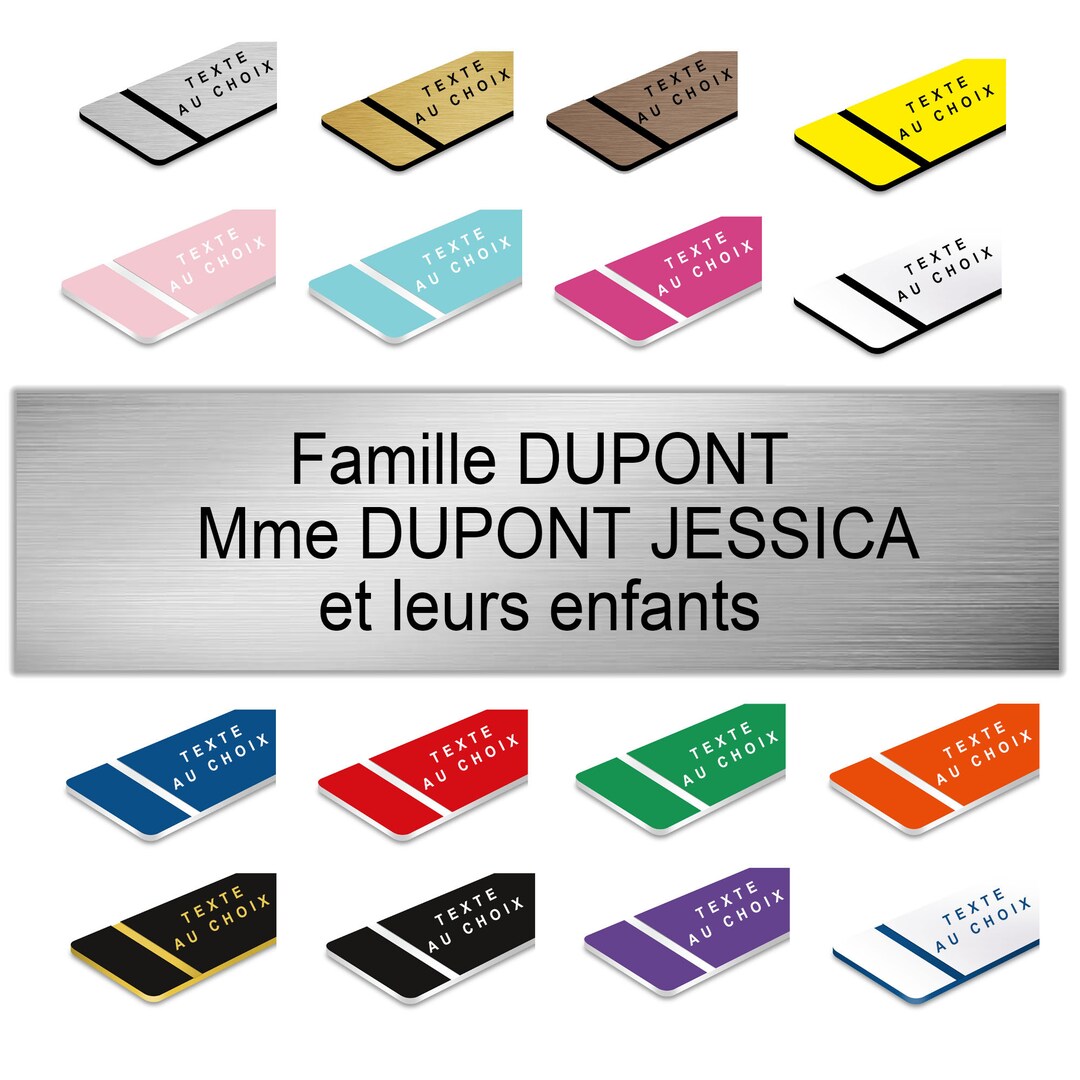 Adhesive Mailbox Plate to Personalize of Your Choice - Color and ...