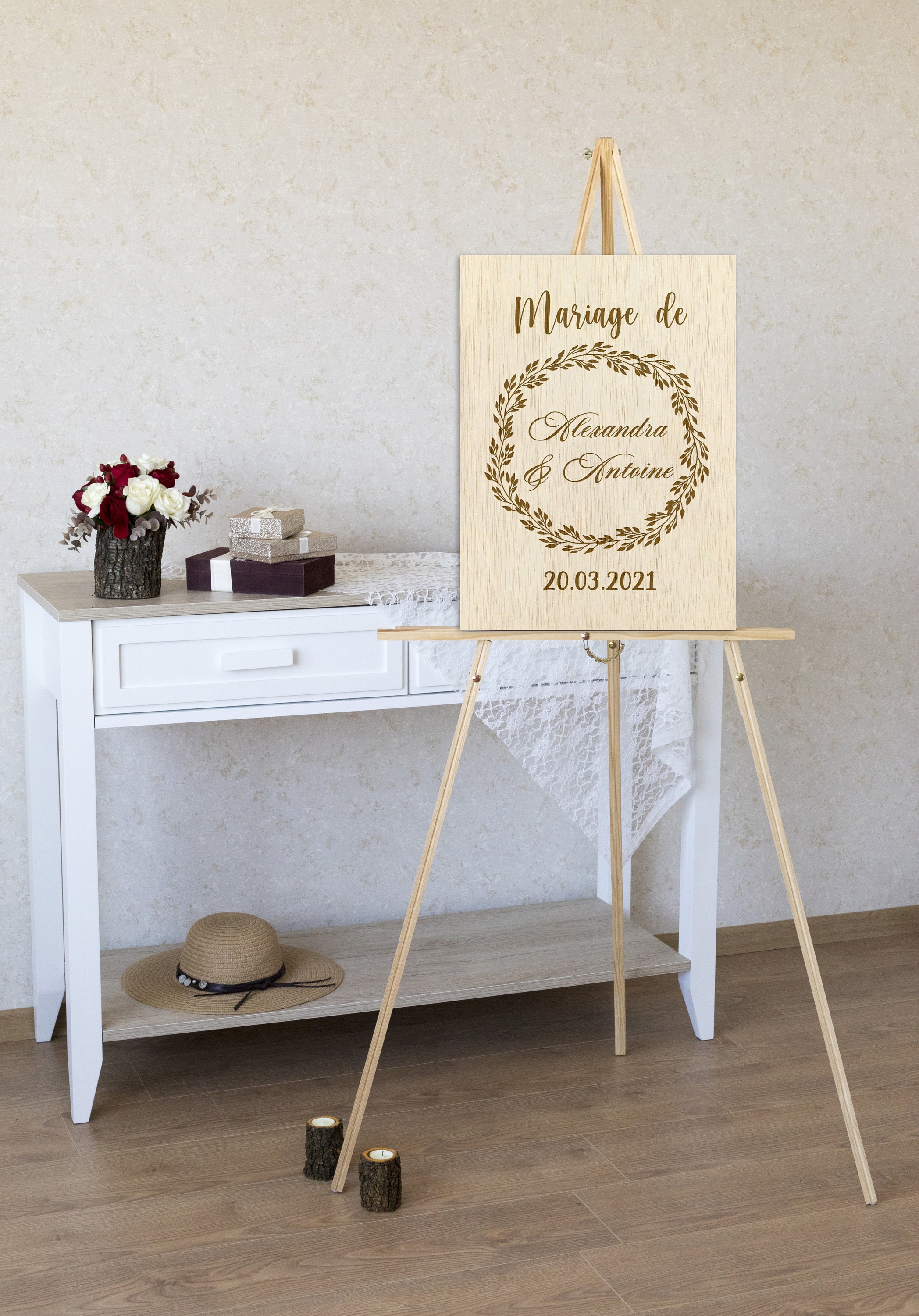 Wooden Welcome Panel for Wedding or Decoration to Customize - Etsy UK