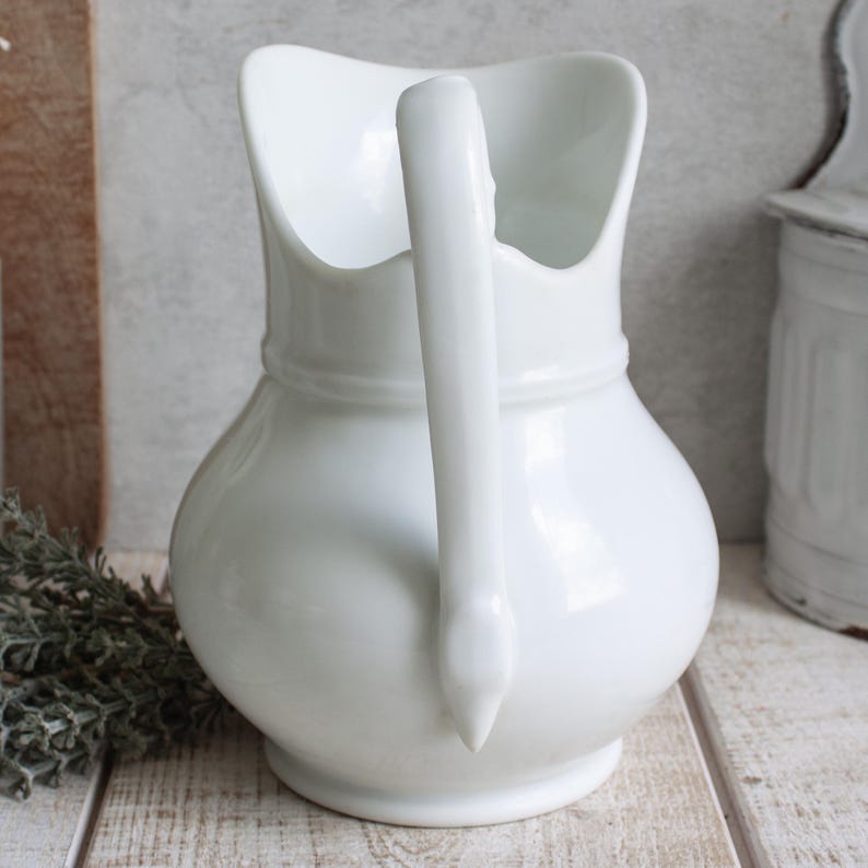 Antique French Ironstone Pitcher, Dragon Handle - Etsy