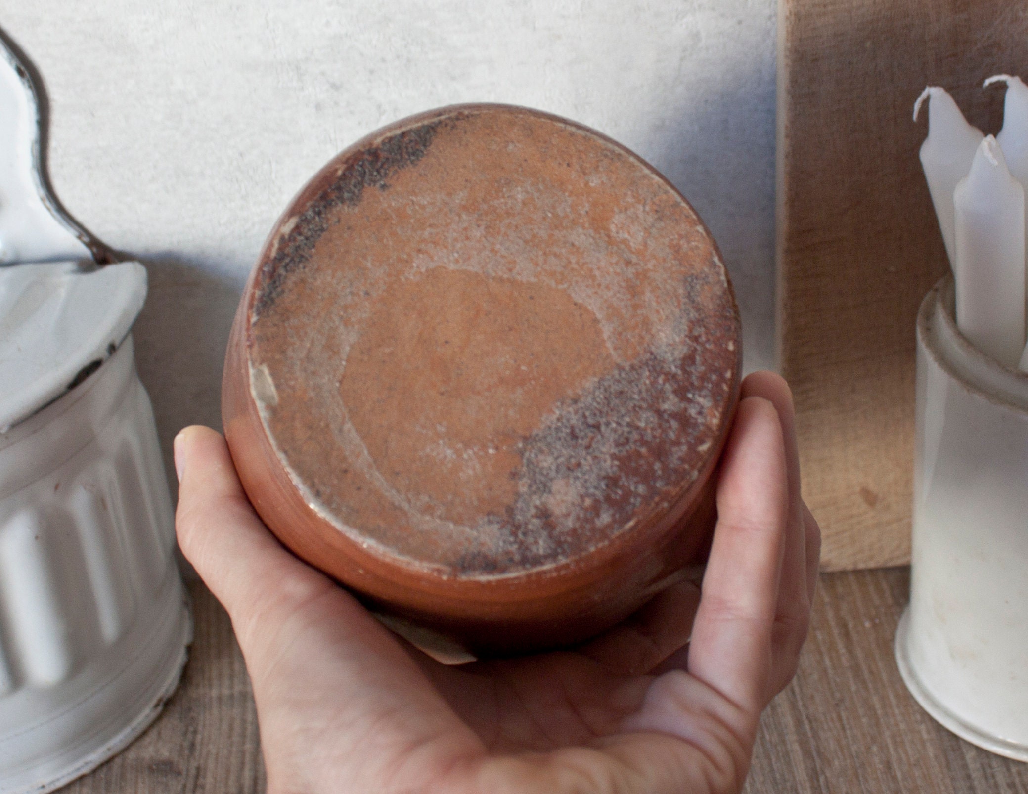 Vintage French Glazed Brown Stoneware Pitcher | Etsy