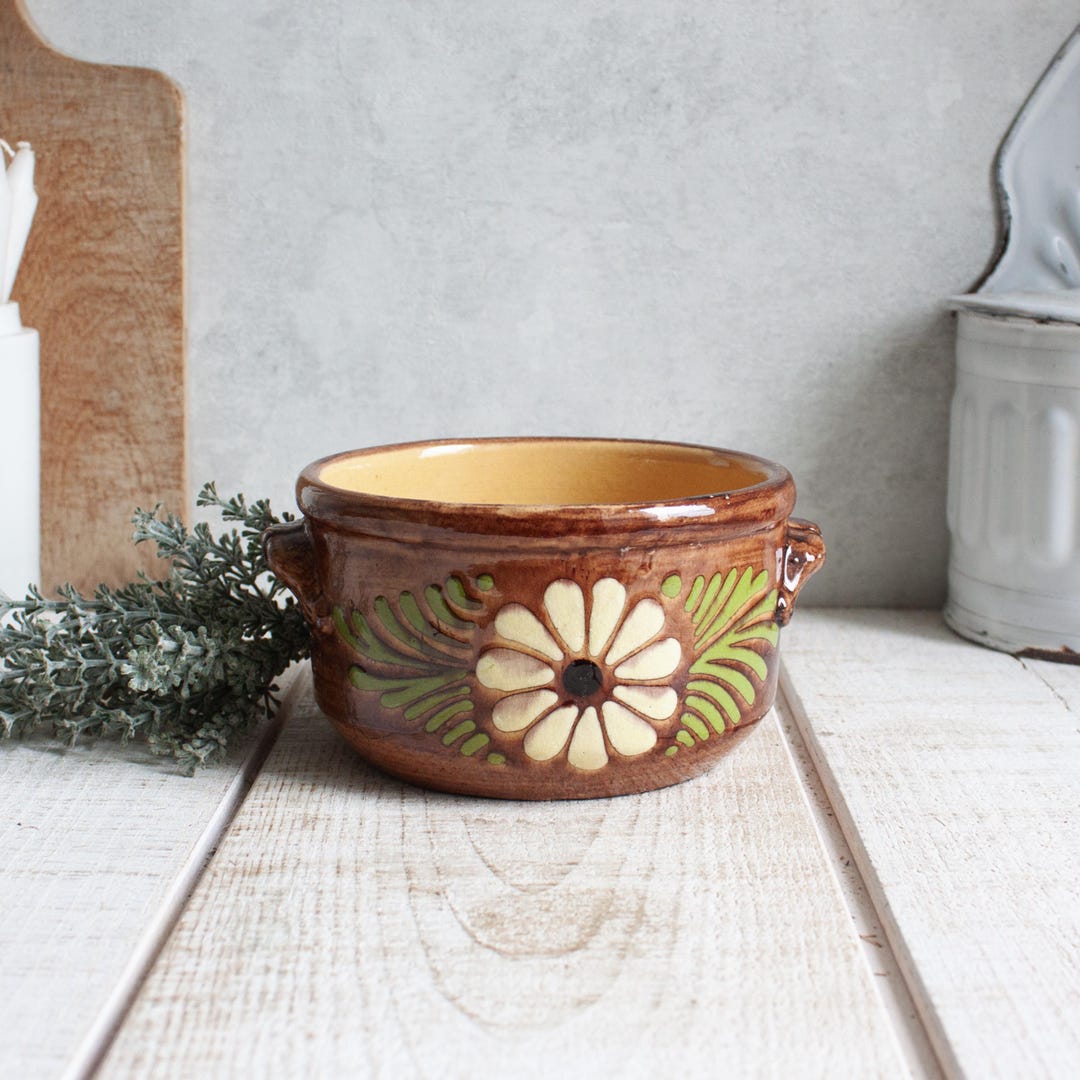 Antique French Alsatian Glazed Terracotta Terrine Pot - Etsy