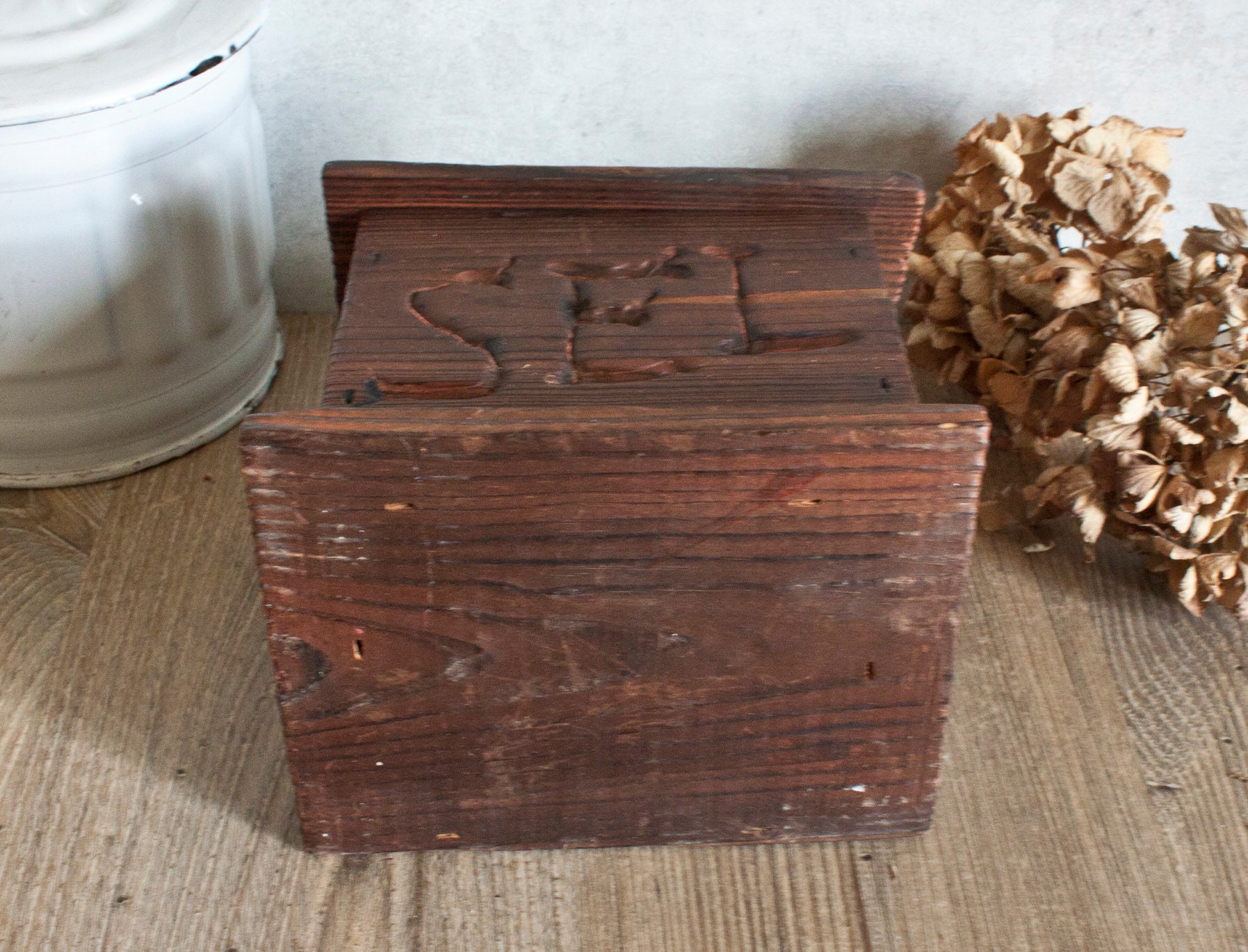 Traditional Wooden Salt Box - Etsy