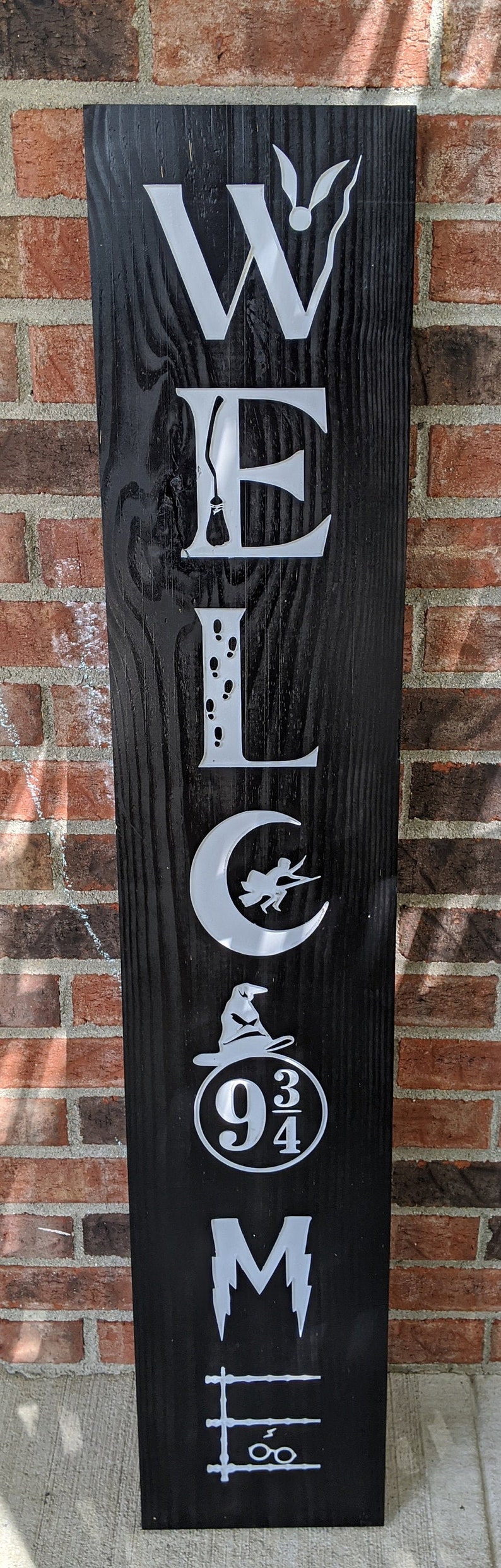 Welcome Harry Potter Themed Porch Sign Design | Etsy