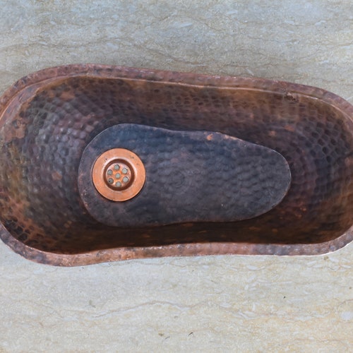 Rustic Narrow Curly River Peanut Undermount Bar Prep Under - Etsy