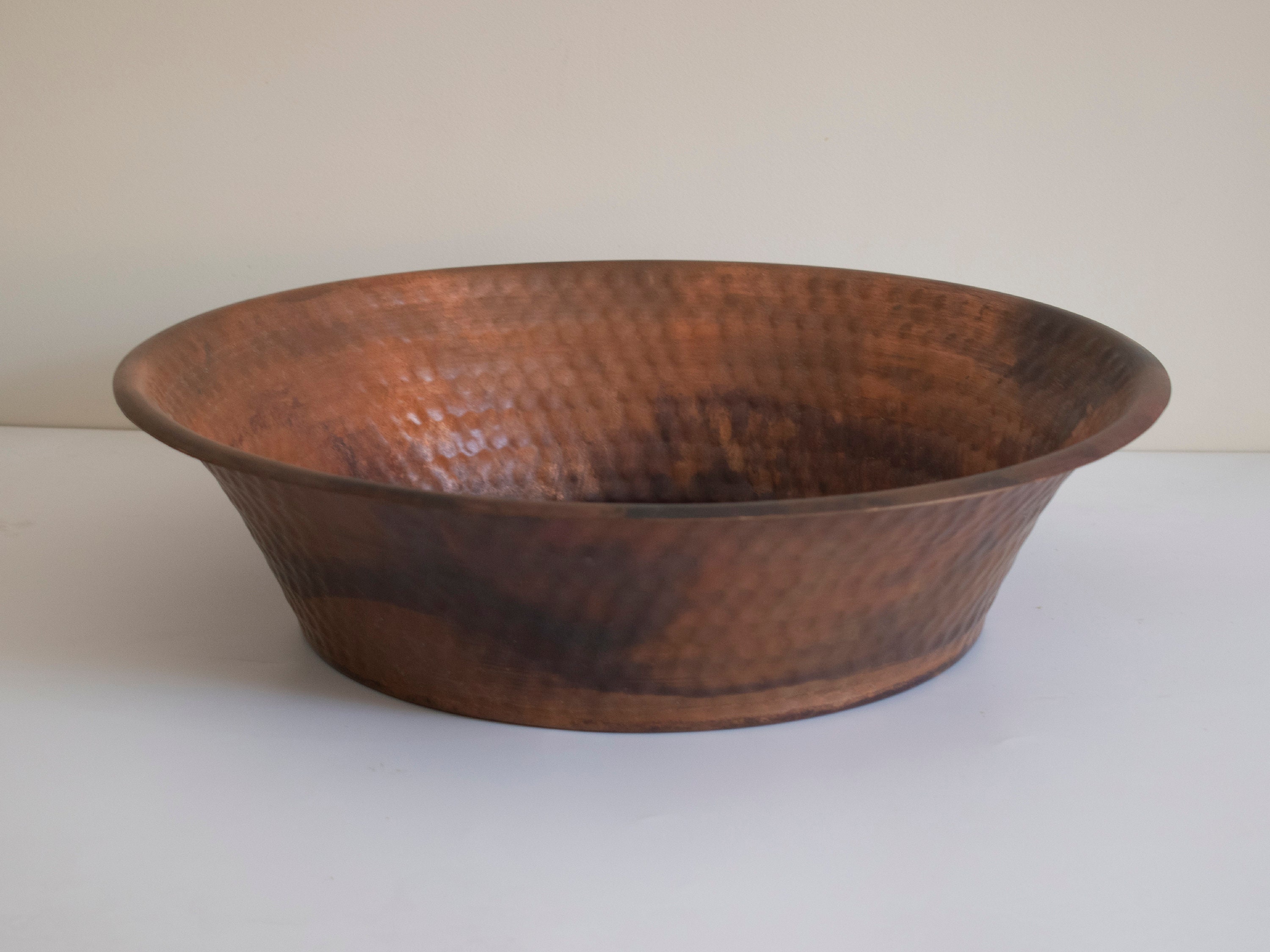 Rustic Copper Foot Soaking Therapy Pedicure Spa Beauty Salon Bowl ...