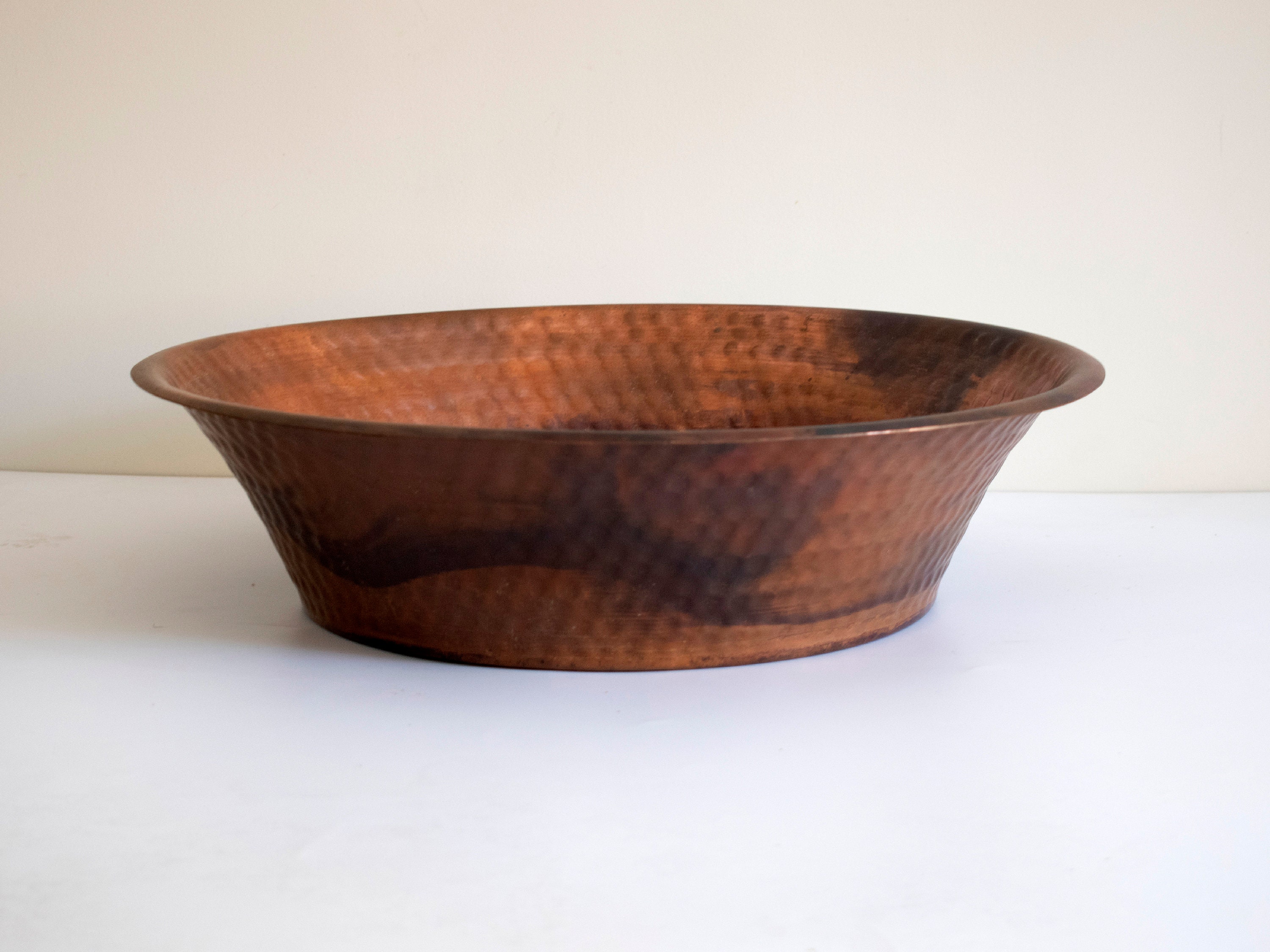 Rustic Copper Foot Soaking Therapy Pedicure Spa Beauty Salon Bowl ...