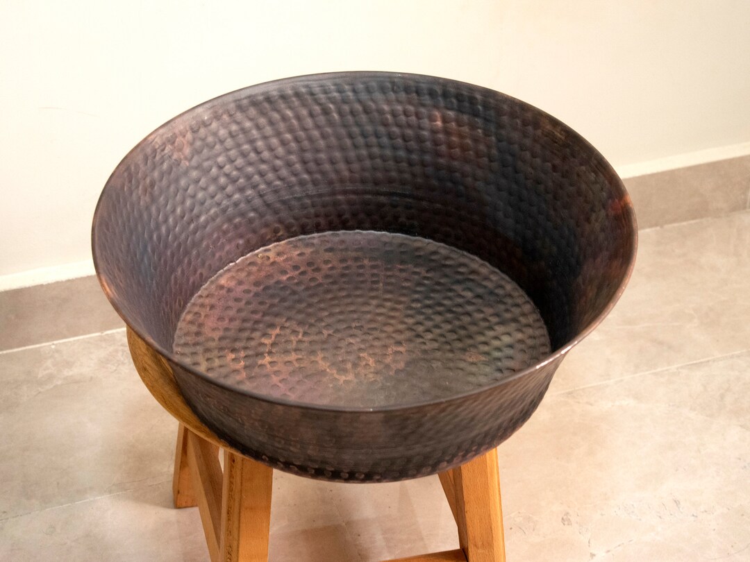 Pedicure Bowl Copper Foot Soaking Therapy Spa Beauty Salon Fountain ...