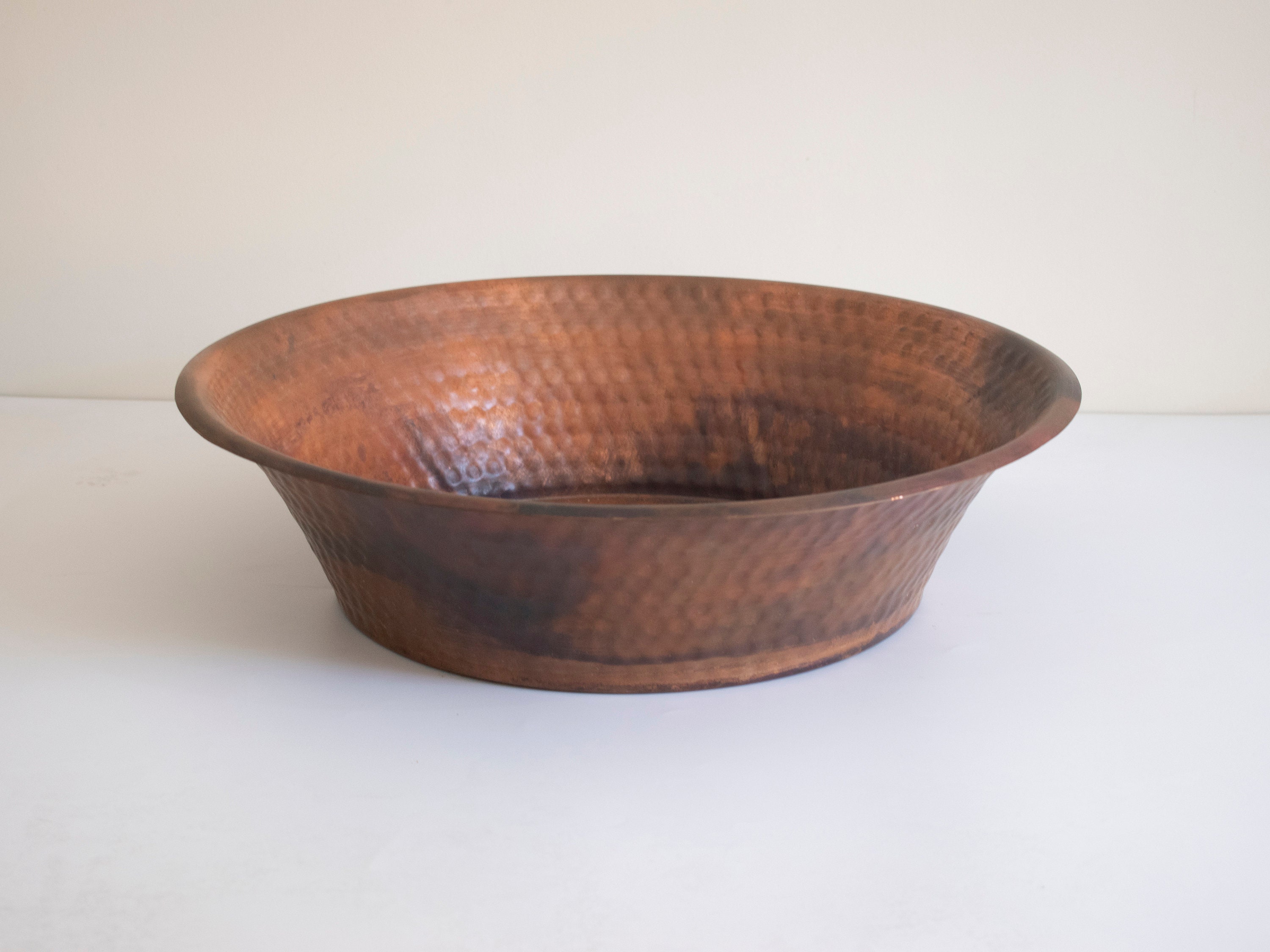 Rustic Copper Foot Soaking Therapy Pedicure Spa Beauty Salon Bowl ...