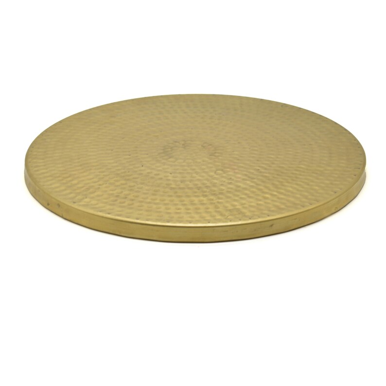 Brass Table Top Round Art Deco Handcrafted Original Luxury | Etsy