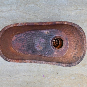 Rustic Narrow Curly River Peanut Undermount Bar Prep Under Mount ...