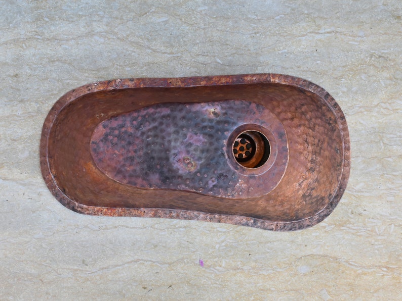 Rustic Narrow Curly River Peanut Undermount Bar Prep Under - Etsy