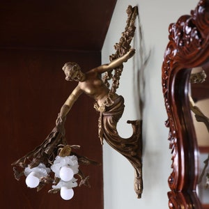 Brass Angel Lights Chandelier Ceiling Pendant Fixture Home - Etsy