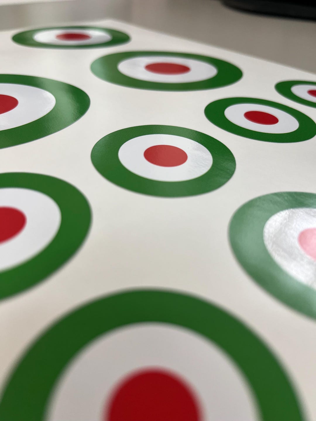 Vespa Target Green Mod Decal Italy - Etsy