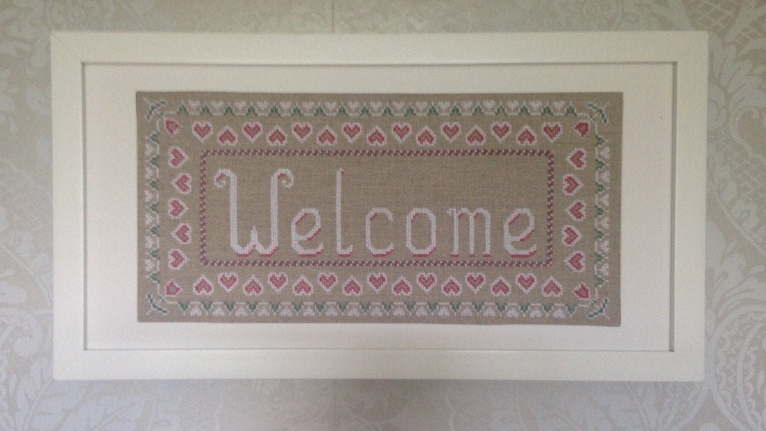Welcome Cross Stitch - Etsy