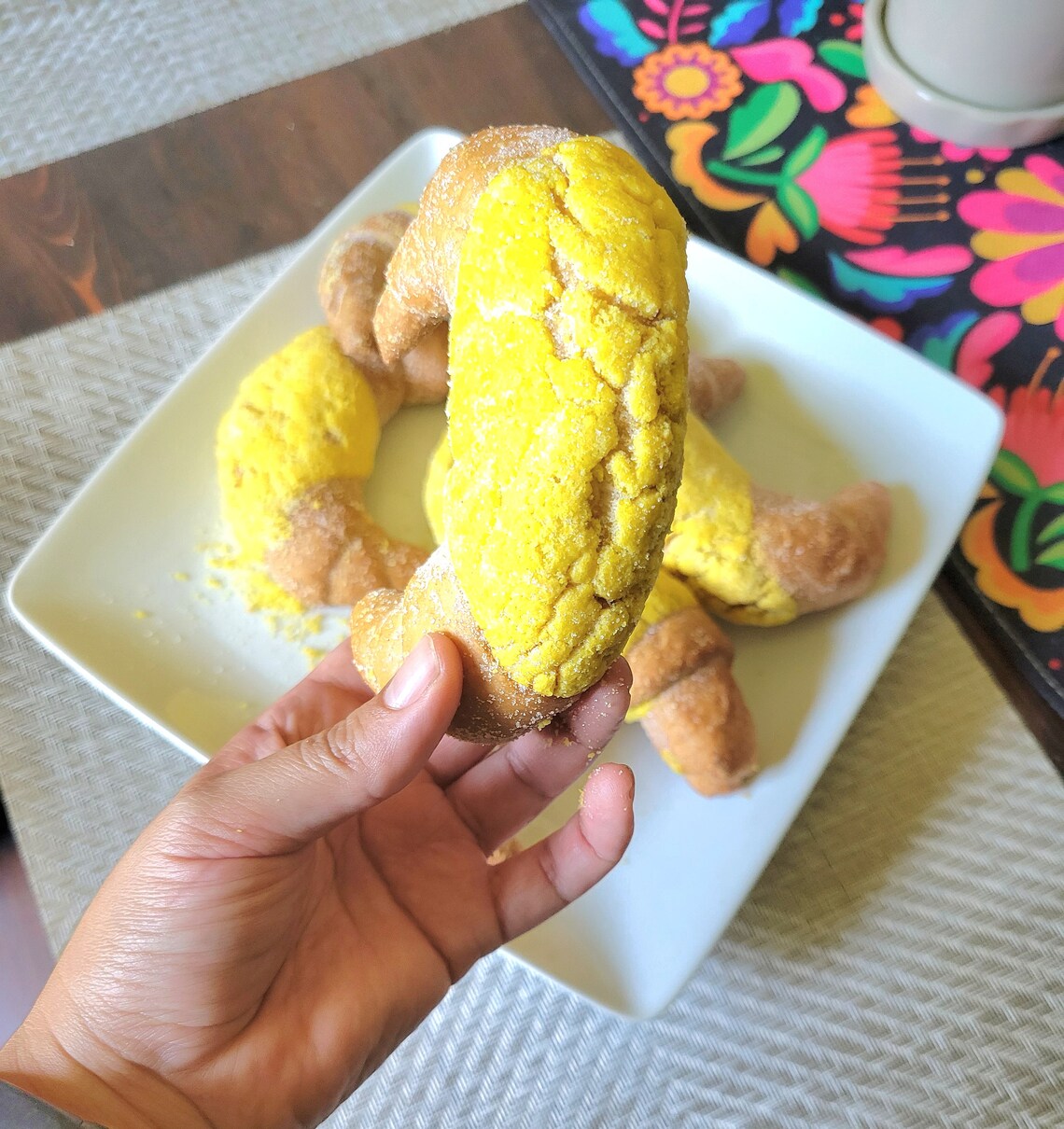 Yellow Cuernitos, Mexican Yellow Cuernitos, Pan Dulce, Mexican Sweet ...