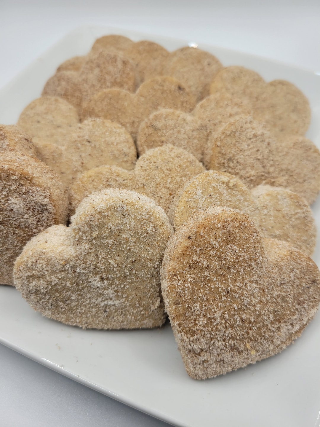 36 Heart Mexican Cinnamon Cookies Polvorones De Corazon Heart Cookies ...