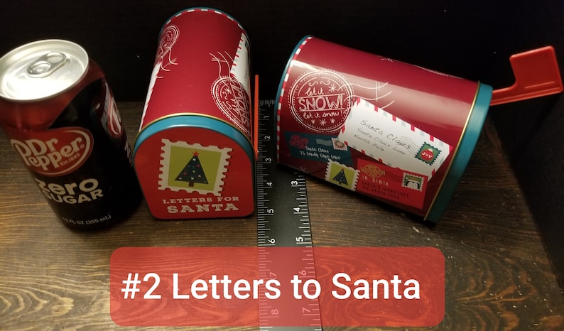 Personalized Santa Mail Metal Mailbox Letters to Santa Santa | Etsy