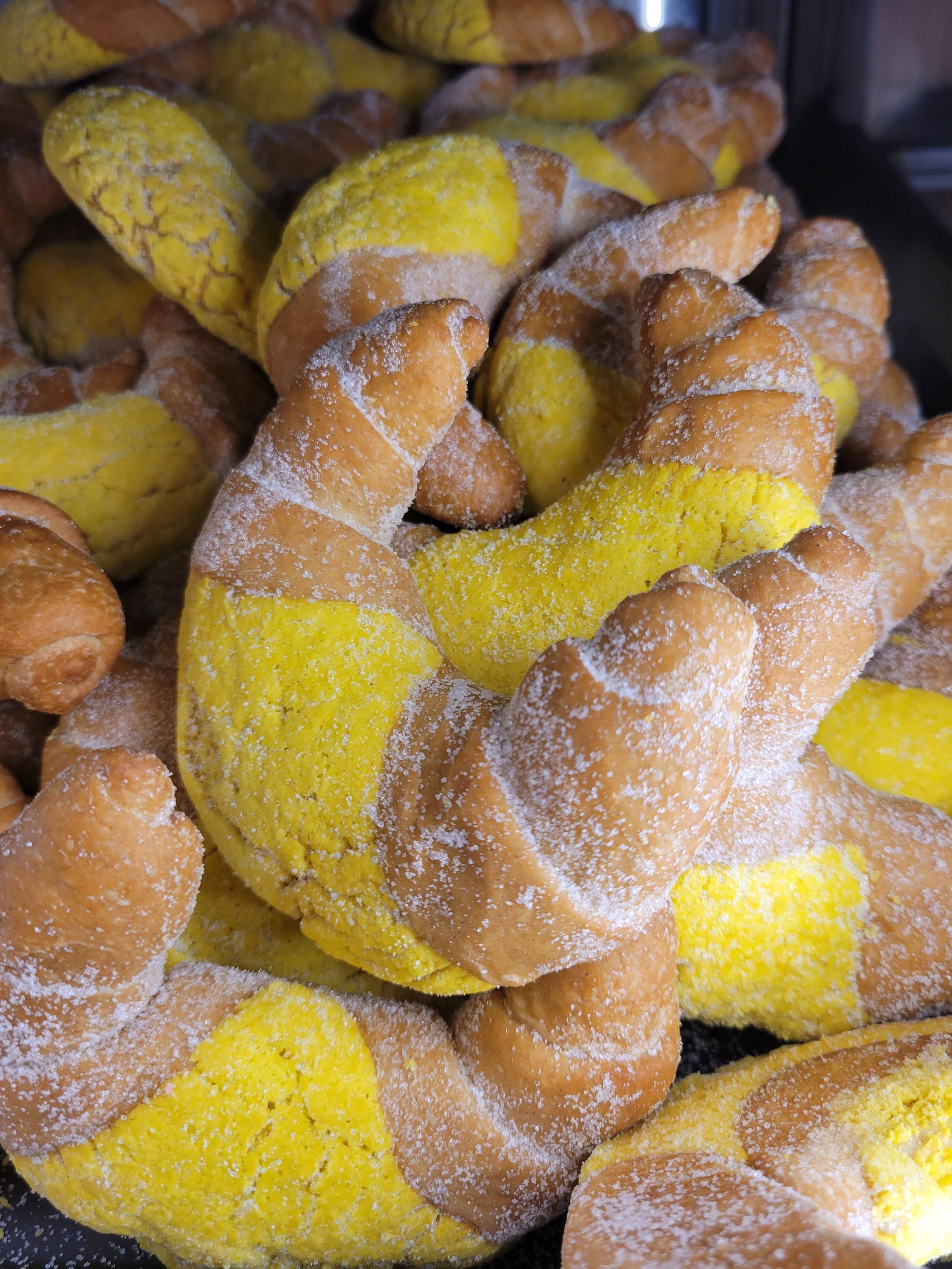 Yellow Cuernitos, Mexican Yellow Cuernitos, Pan Dulce, Mexican Sweet ...