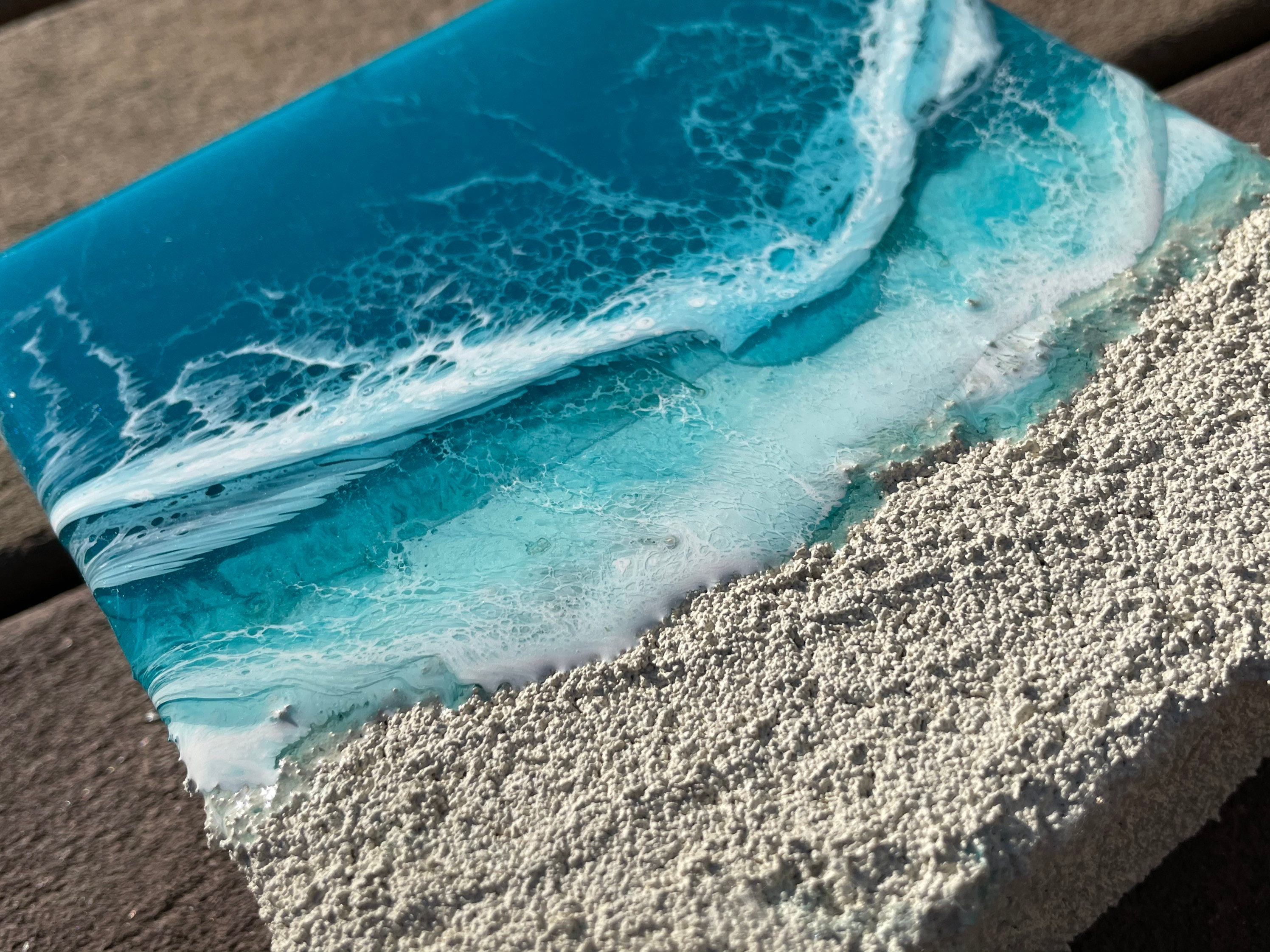 Resin Seascape Beach Scene Nautical Beach Art Tropical | Etsy