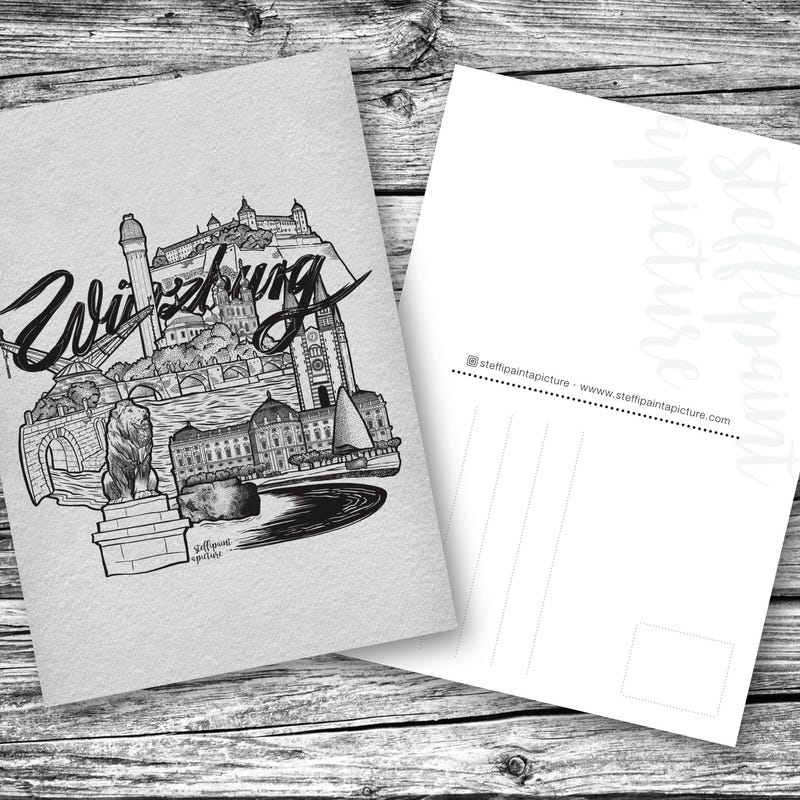 Würzburg postcard - Etsy.de