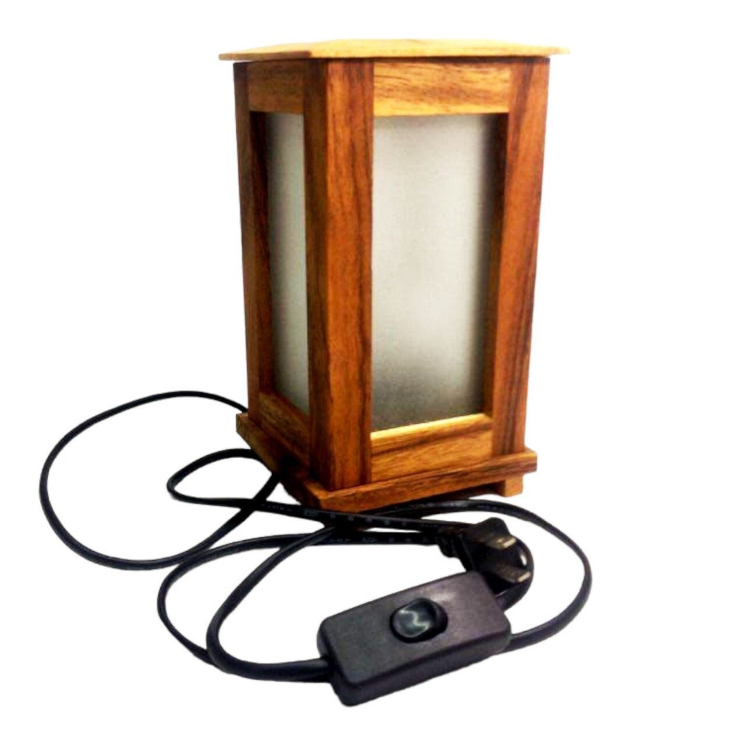 Wood Table Lamp - A Beautiful Wooden Lamp - Premium Wooden Lamp - Etsy